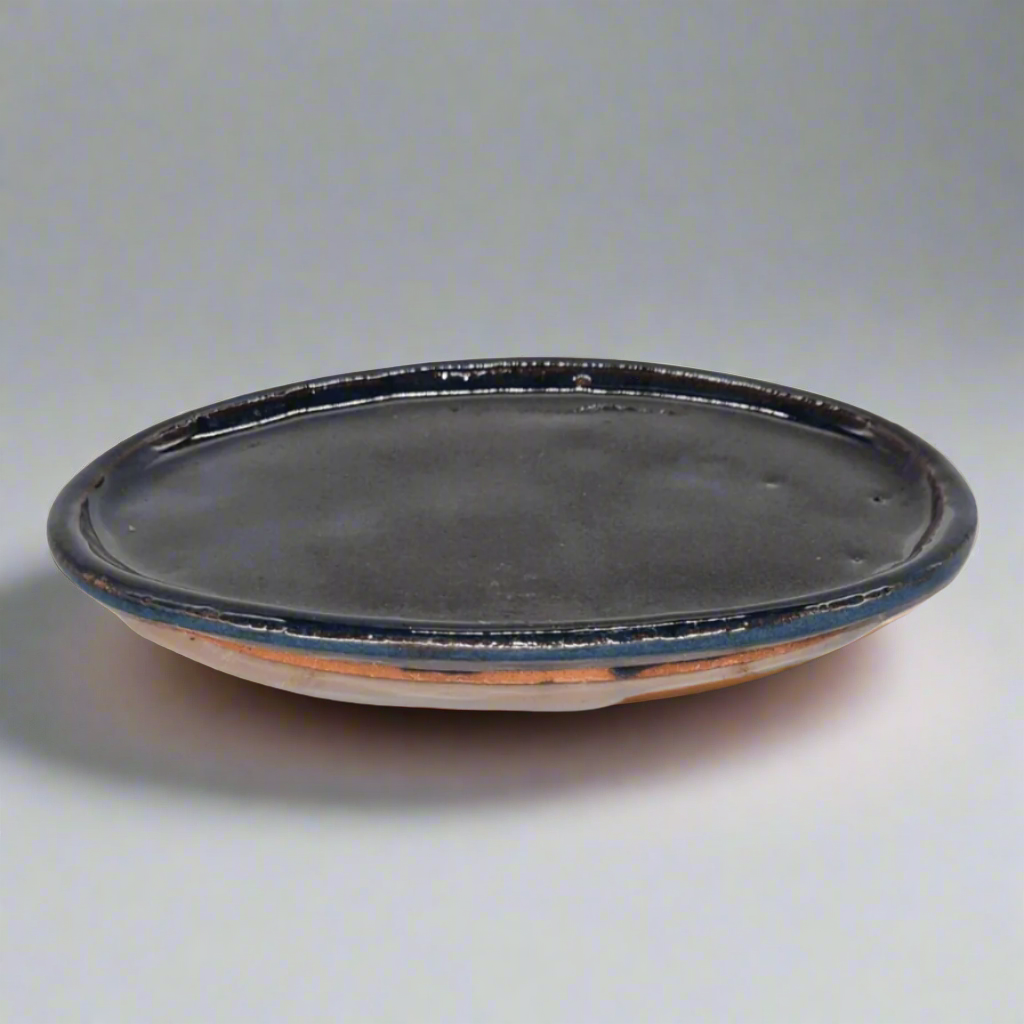 15cm Glazed Bonsai Pot Drip Tray | Oval – Yorkshire Bonsai