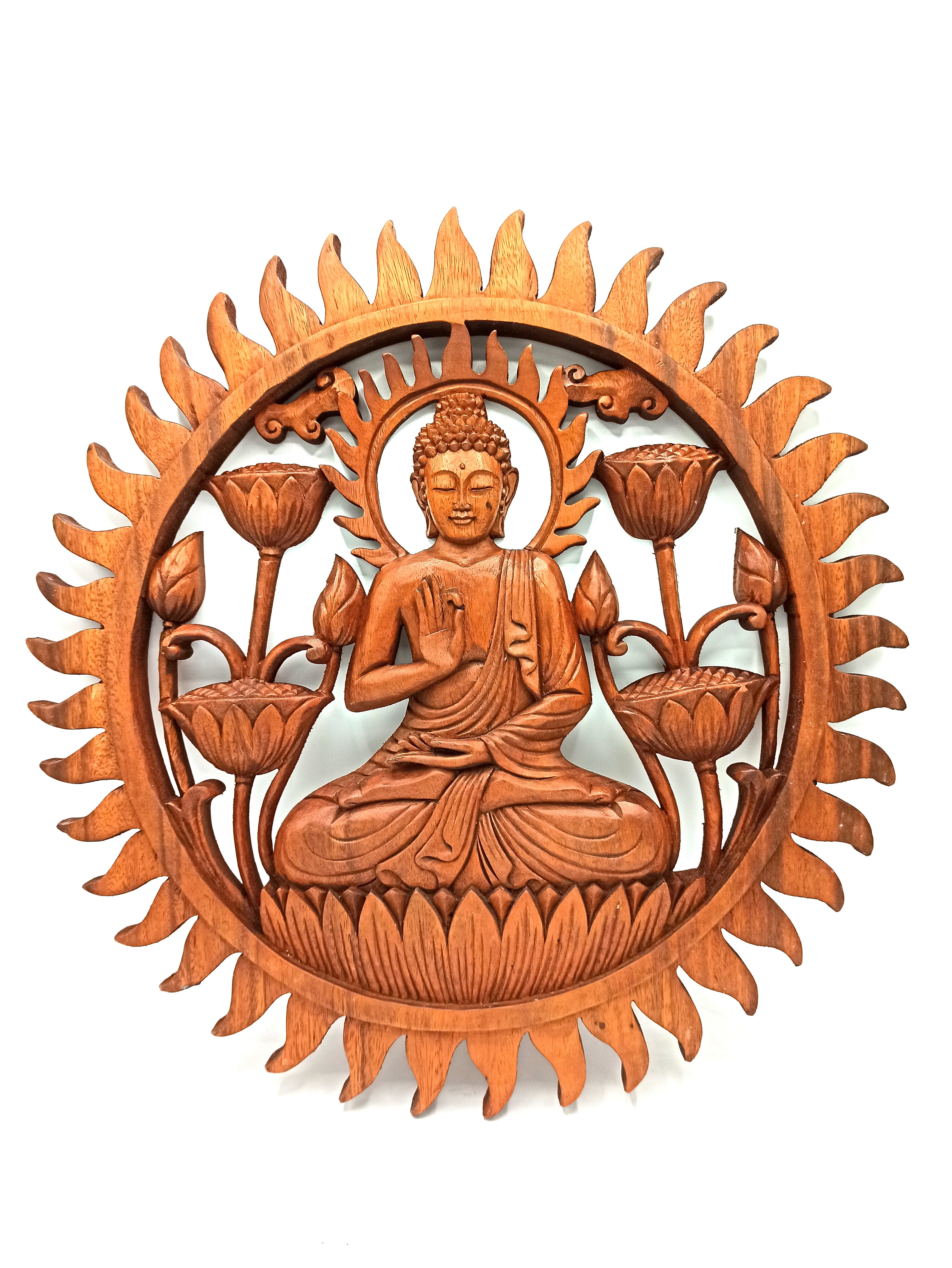 Buddha & Lotus Panel - 40cm – Yorkshire Bonsai